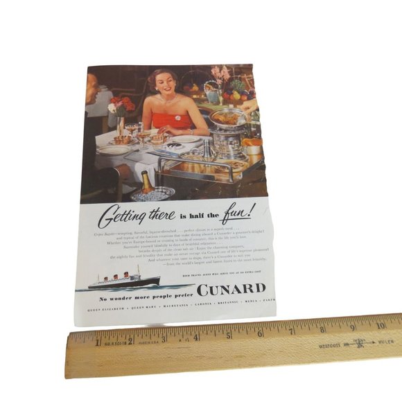 Cunard | Wall Decor | Cunard Getting There Is Half The Fun Advertising ...